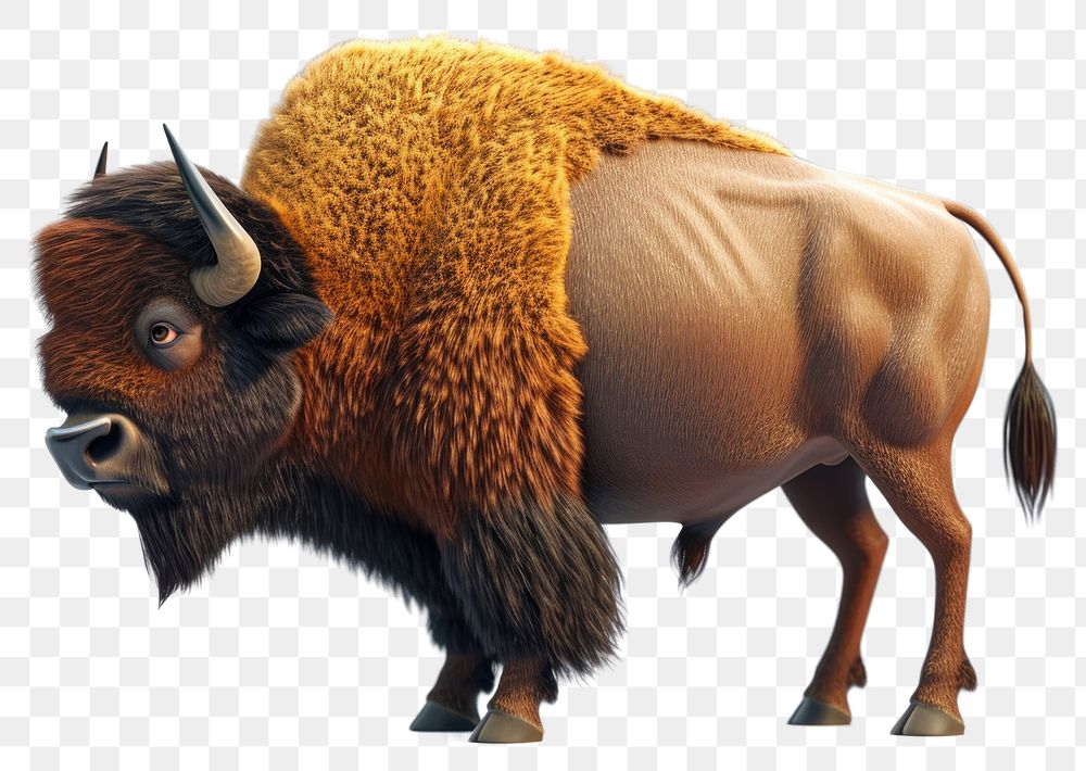PNG Character an American Bison | Premium PNG - rawpixel