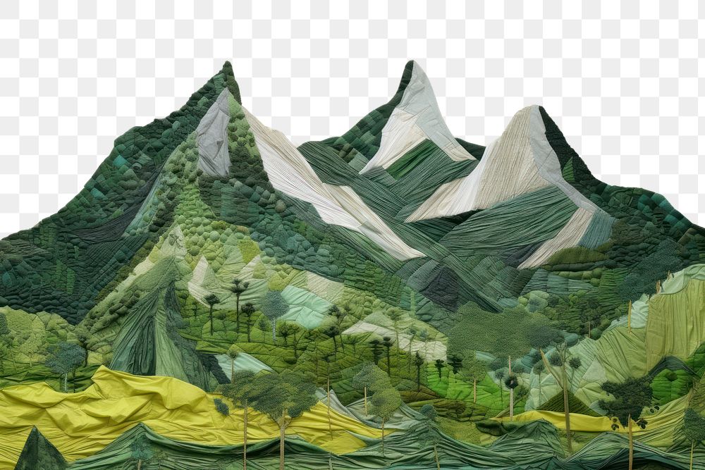 PNG Spring mountain landscape painting | Premium PNG - rawpixel