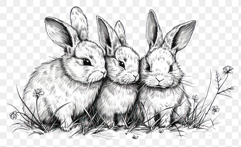 PNG Drawing animal mammal rodent. | Free PNG - rawpixel