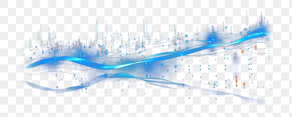 PNG Blue line data stream | Free PNG - rawpixel