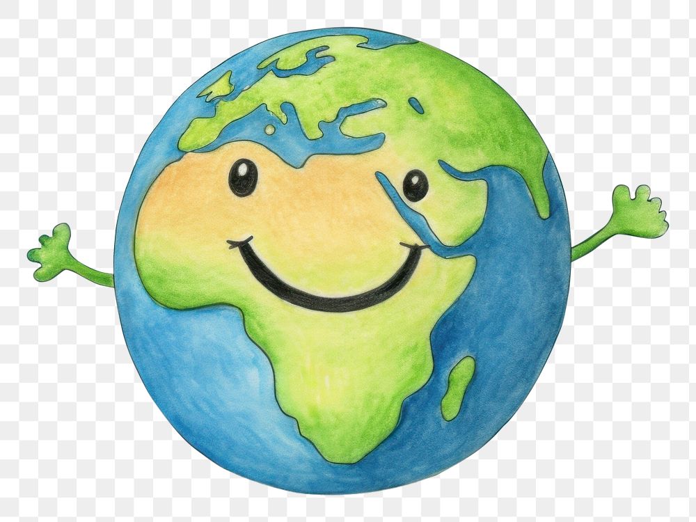 PNG Happy earth drawing cartoon | Free PNG - rawpixel