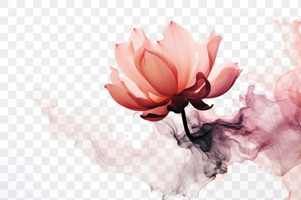 PNG Ink lotus flower plant | Premium PNG - rawpixel