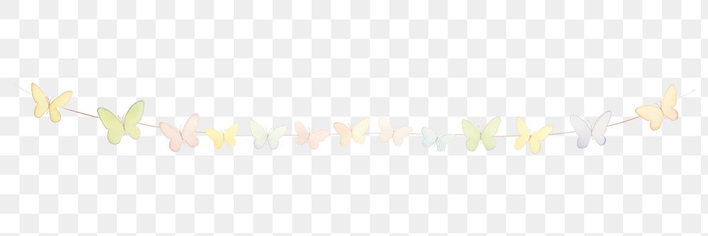 PNG Butterflies as divider line | Premium PNG - rawpixel