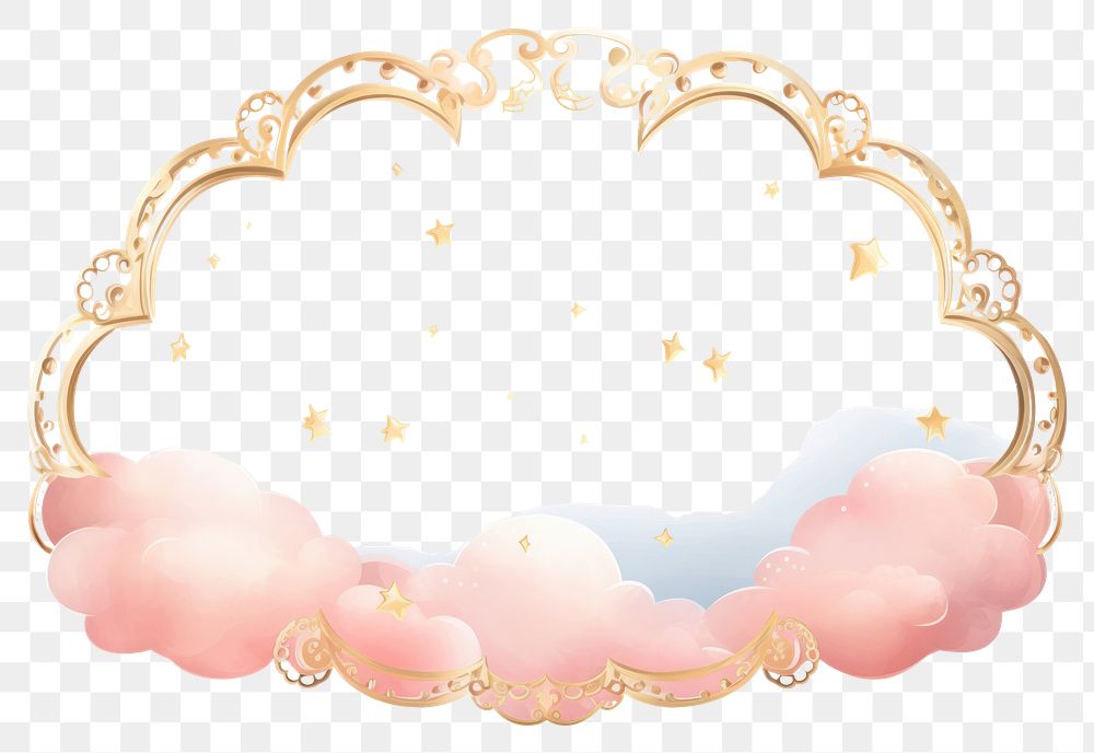 PNG Cloud frame accessories accessory | Premium PNG - rawpixel