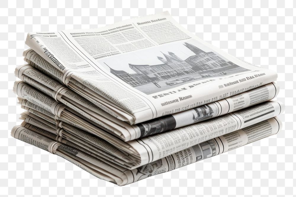 PNG Newspaper white background publication | Free PNG - rawpixel