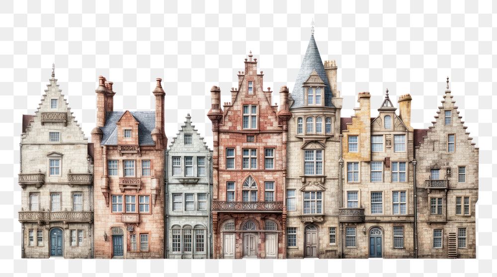 PNG House Edinburgh architecture building | Free PNG - rawpixel