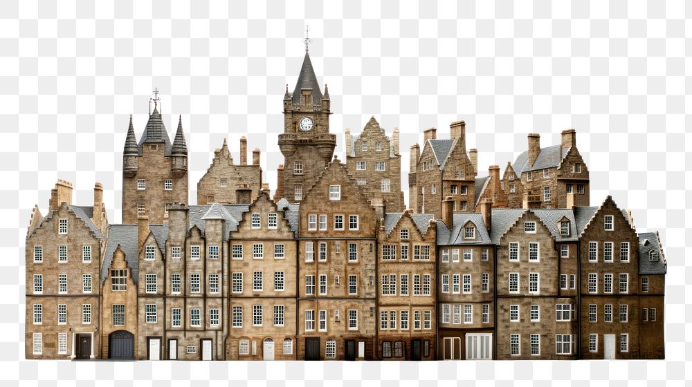 PNG House Edinburgh architecture building | Free PNG - rawpixel