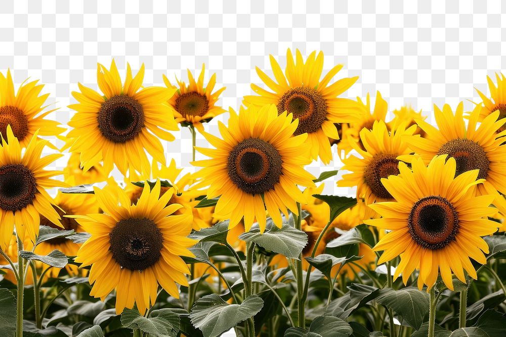 PNG Sunflower field outdoors plant | Free PNG - rawpixel