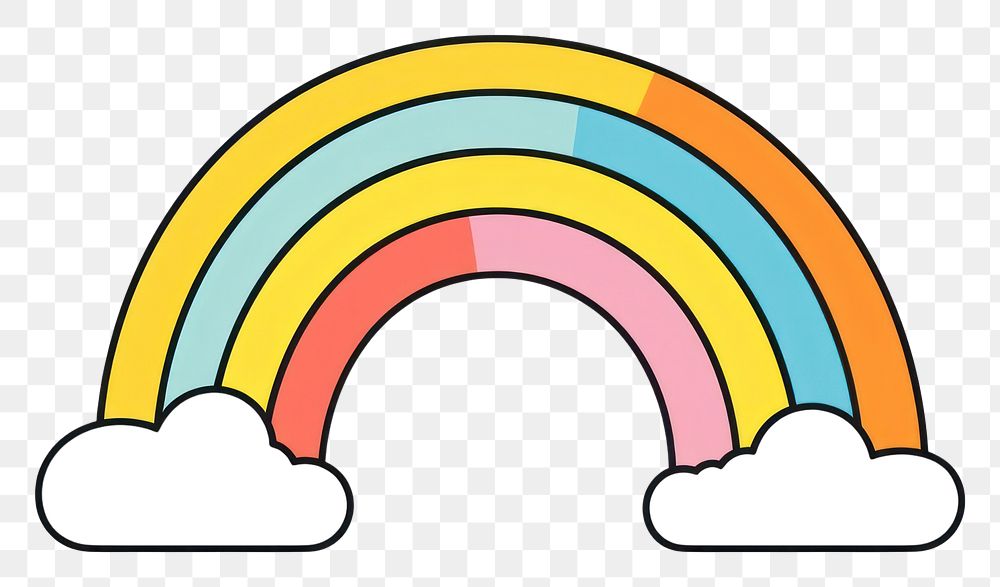 PNG Rainbow line logo sky. | Free PNG - rawpixel