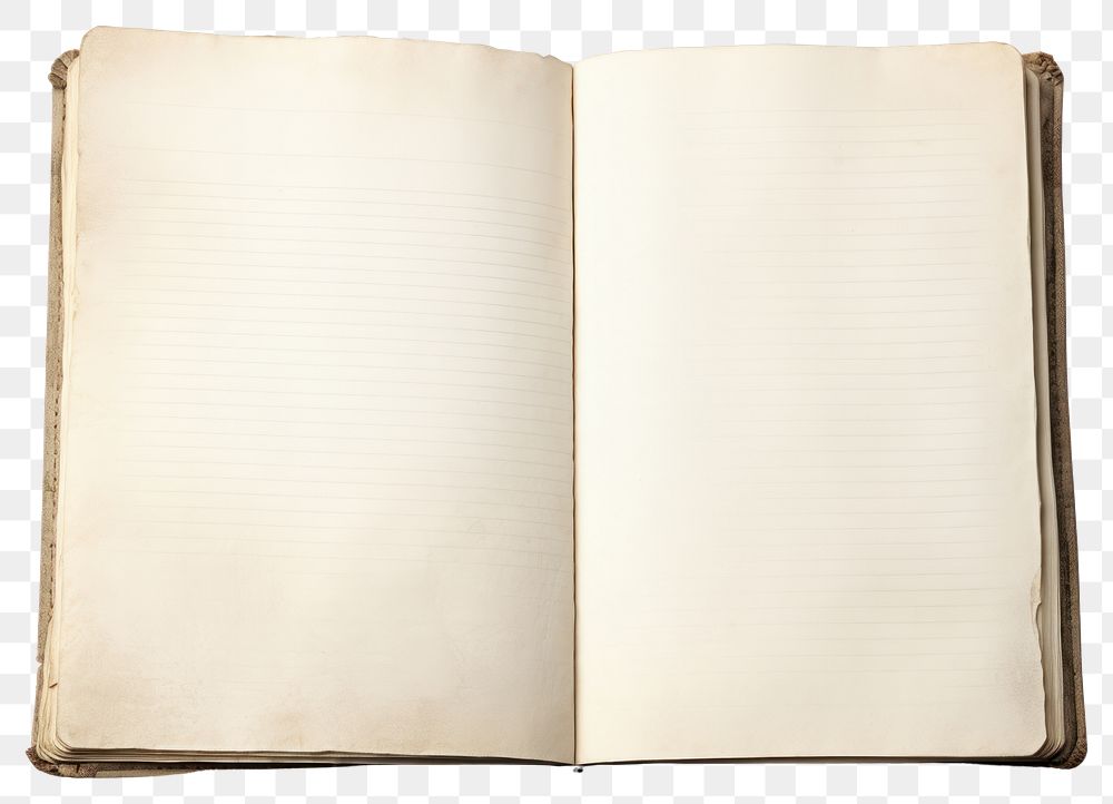 PNG Vintage blank open notebook | Premium PNG - rawpixel