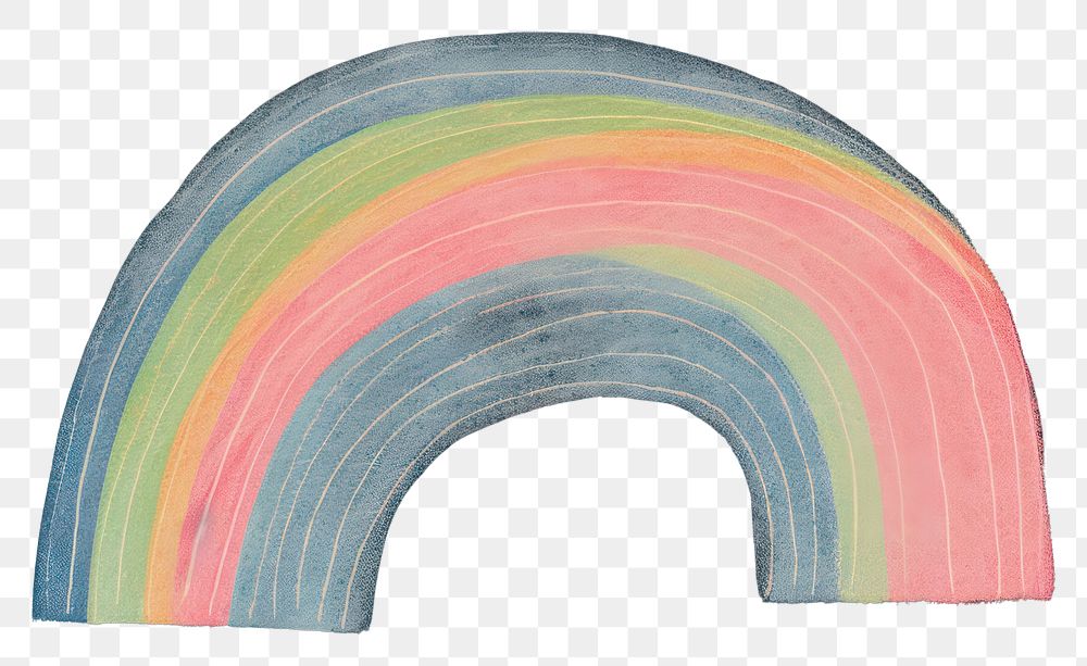 PNG Chalk style rainbow night | Free PNG - rawpixel