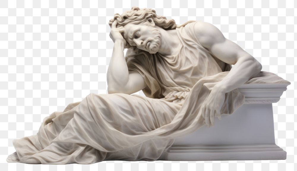 PNG Greek sculpture sleeping statue | Premium PNG - rawpixel