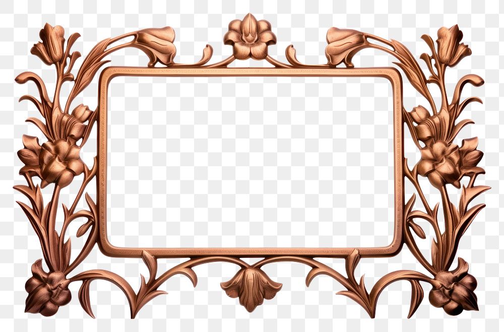 PNG Rectangle pattern ornate flower. | Free PNG - rawpixel
