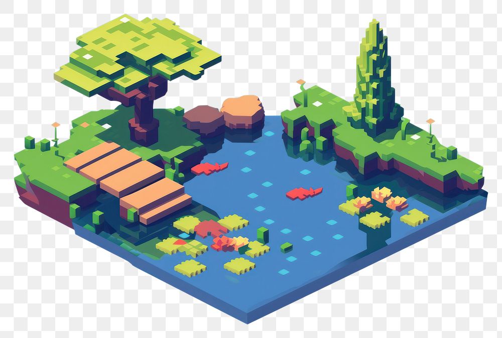 PNG Pond cut pixel outdoors | Free PNG - rawpixel