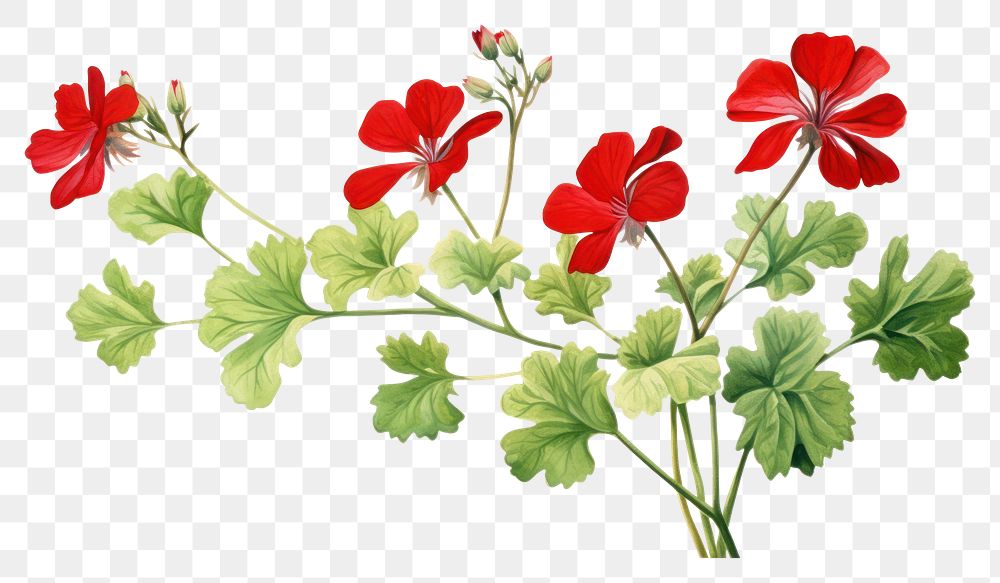 PNG Geranium watercolor border hibiscus | Premium PNG - rawpixel