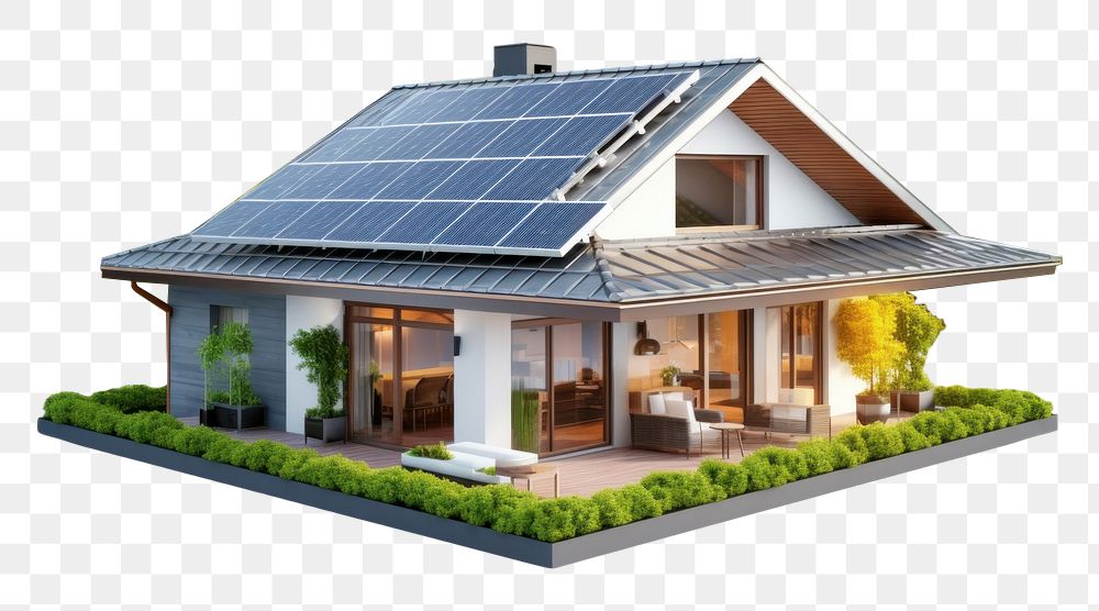 PNG Solar panels house architecture | Premium PNG - rawpixel