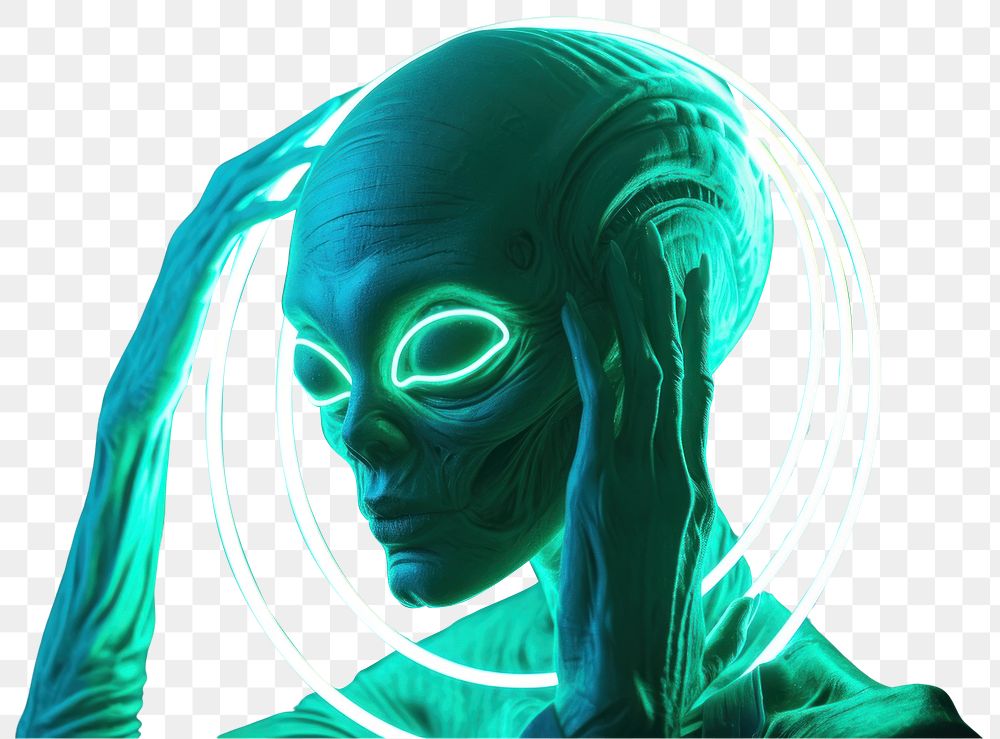 PNG Alien neon rim light | Free PNG - rawpixel