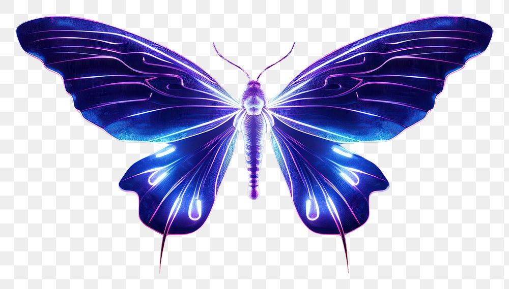 PNG Illustration flying moth Neon | Premium PNG - rawpixel