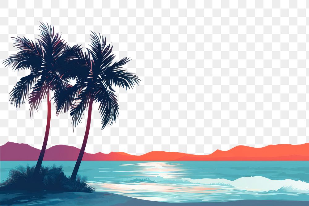 PNG Background sunset tree sky. | Free PNG - rawpixel