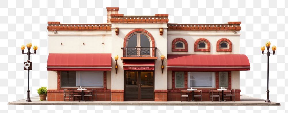 PNG Restaurant building architecture awning | Free PNG - rawpixel