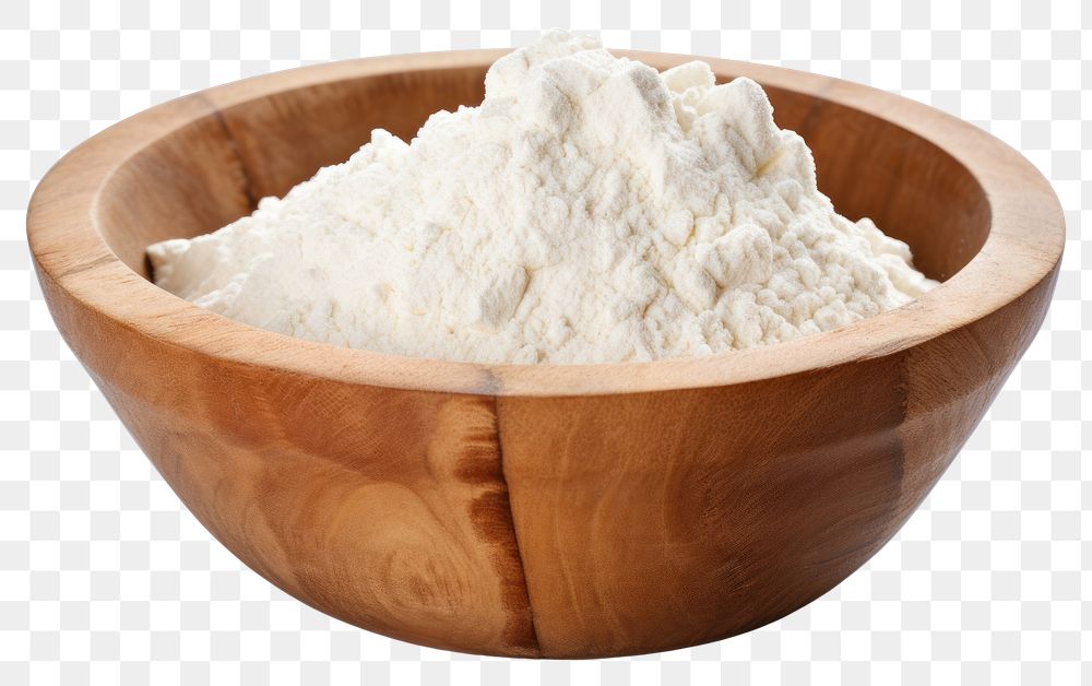 PNG Flour wooden bowl powder | Free PNG - rawpixel