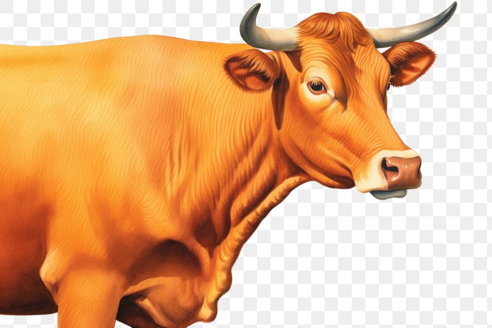 PNG cow livestock cattle mammal. | Free PNG - rawpixel
