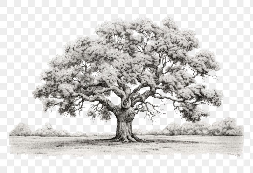 PNG Oak Tree drawing sketch | Free PNG - rawpixel