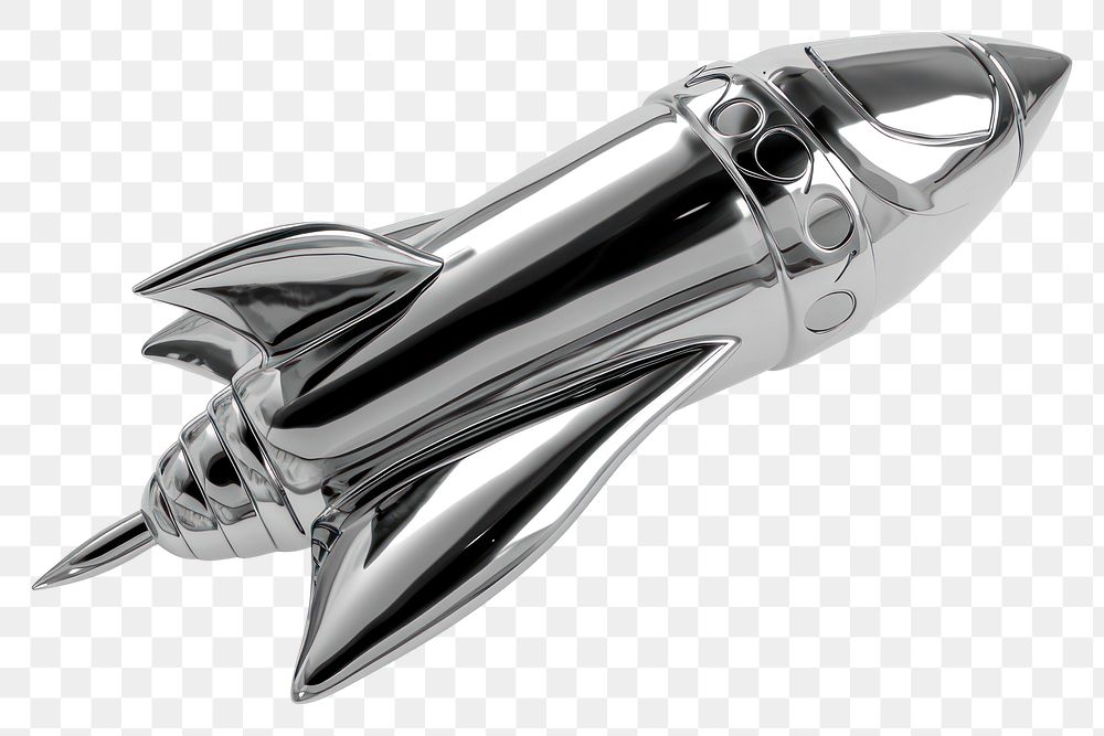 PNG Rocket Chrome material aircraft | Premium PNG - rawpixel