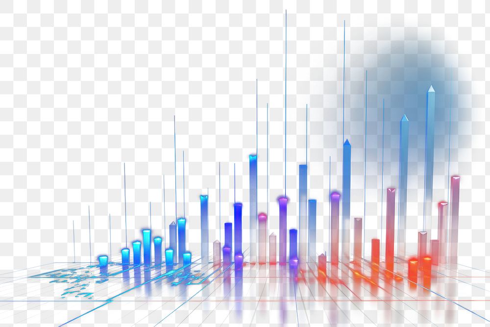 PNG Ascending graph light illuminated | Free PNG - rawpixel