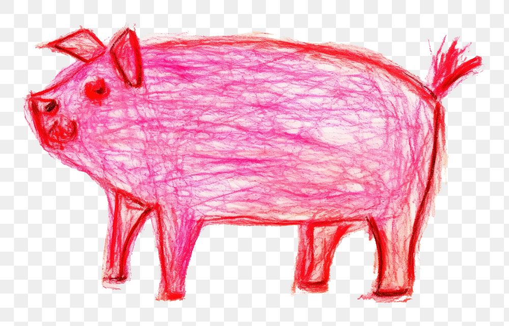 PNG Pig drawing animal mammal. | Free PNG - rawpixel