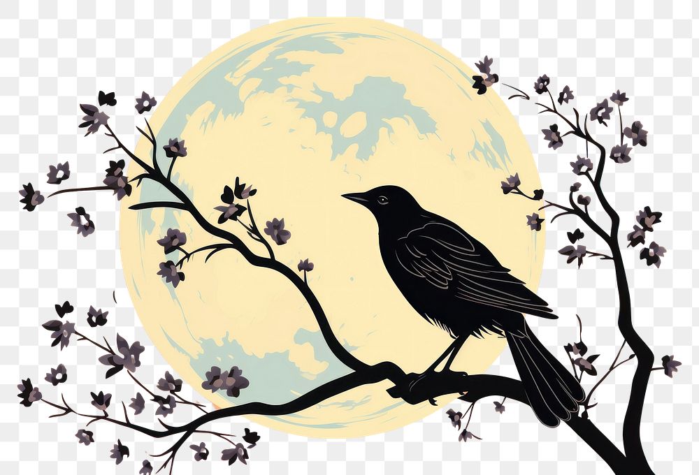 PNG Exotic bird tree branch | Free PNG - rawpixel