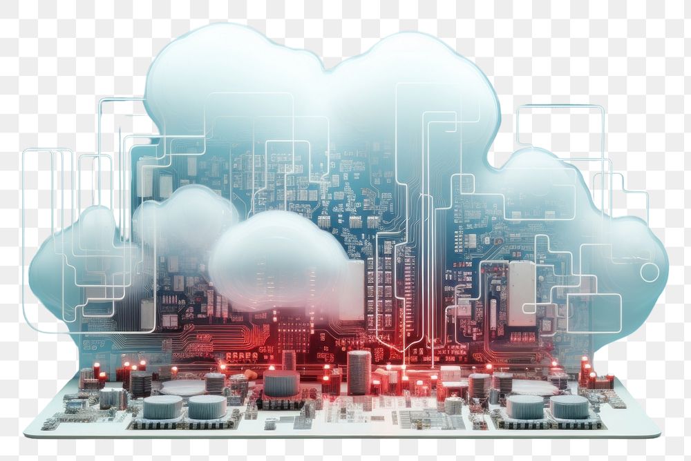 PNG Cloud computer circuit board | Free PNG - rawpixel
