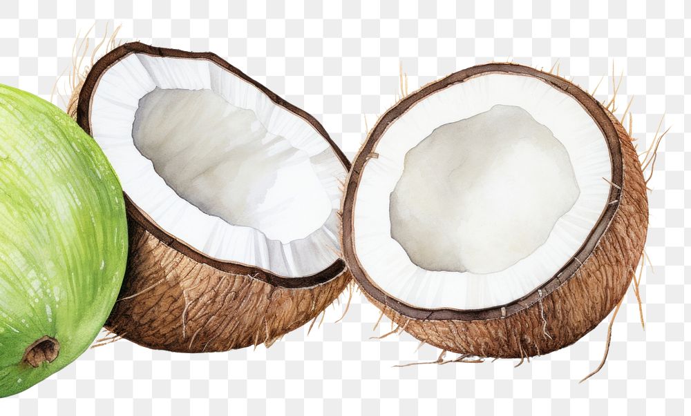 PNG Coconut border coconut fruit | Free PNG - rawpixel