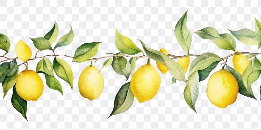 PNG Lemon border lemon fruit | Free PNG - rawpixel