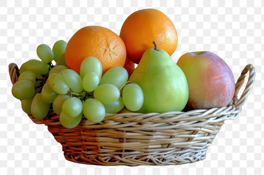 PNG Wooden fruit basket table | Free PNG - rawpixel