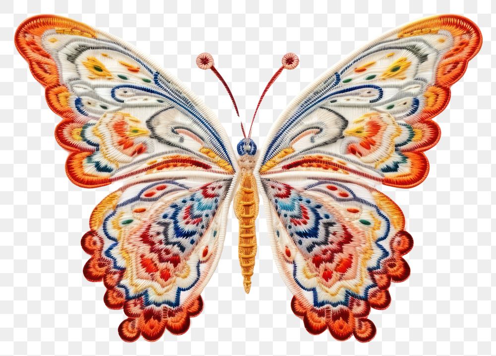 PNG Beide butterfly embroidery pattern | Free PNG - rawpixel