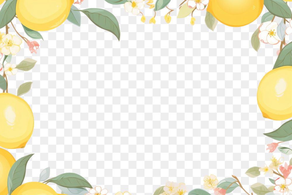 PNG Lemon border frame backgrounds | Premium PNG - rawpixel