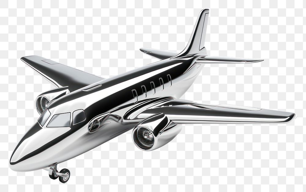PNG Plane Chrome material airplane | Free PNG - rawpixel