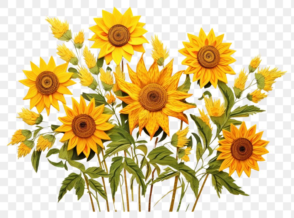 PNG Sunflower plant flower bouquet | Free PNG - rawpixel