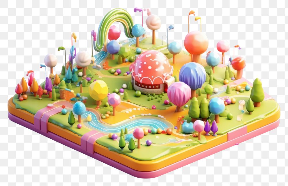 PNG Cute candy world dessert | Free PNG - rawpixel