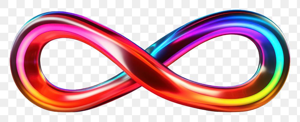 PNG 3D render neon infinity | Free PNG - rawpixel