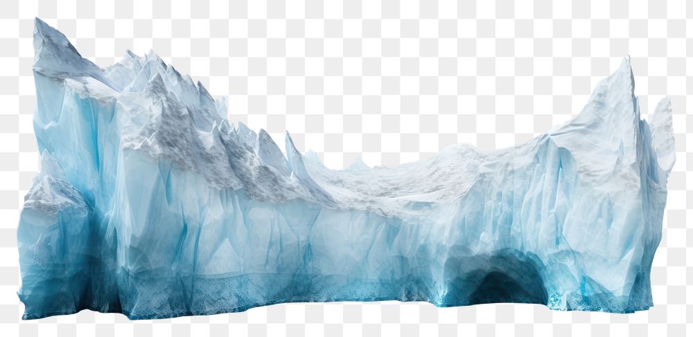 PNG Blue ice cliff nature | Premium PNG - rawpixel