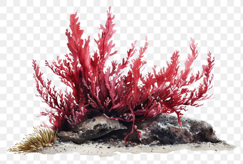 PNG Red algae red white | Premium PNG - rawpixel