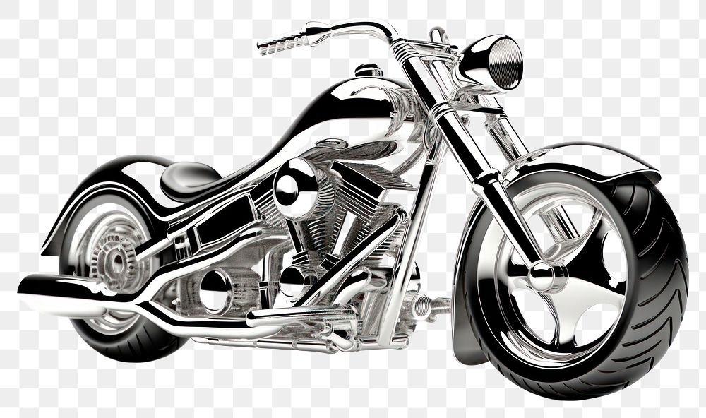 PNG Motorbike Chrome material motorcycle | Free PNG - rawpixel