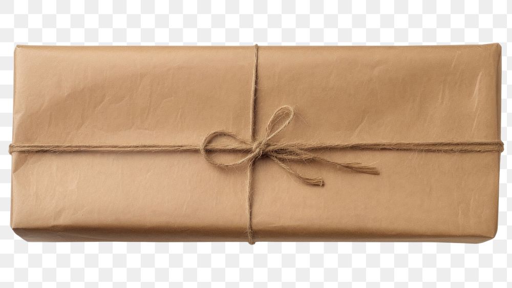 PNG long Brown wrapped parcel | Premium PNG - rawpixel
