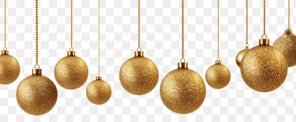 PNG Gold Christmas balls gold | Premium PNG - rawpixel