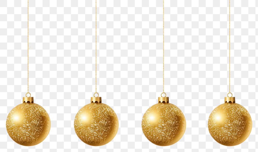 PNG Gold Christmas balls gold | Free PNG - rawpixel