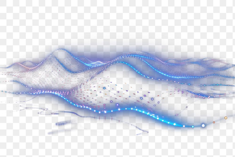 PNG Technology wave connecting dot | Free PNG - rawpixel