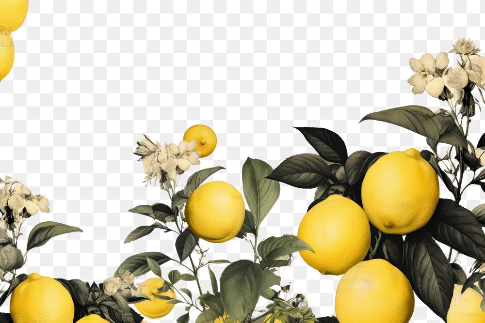 PNG Lemon border plant fruit | Free PNG - rawpixel