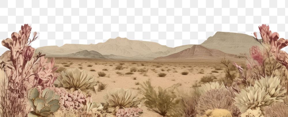 PNG Desert border landscape outdoors | Premium PNG - rawpixel